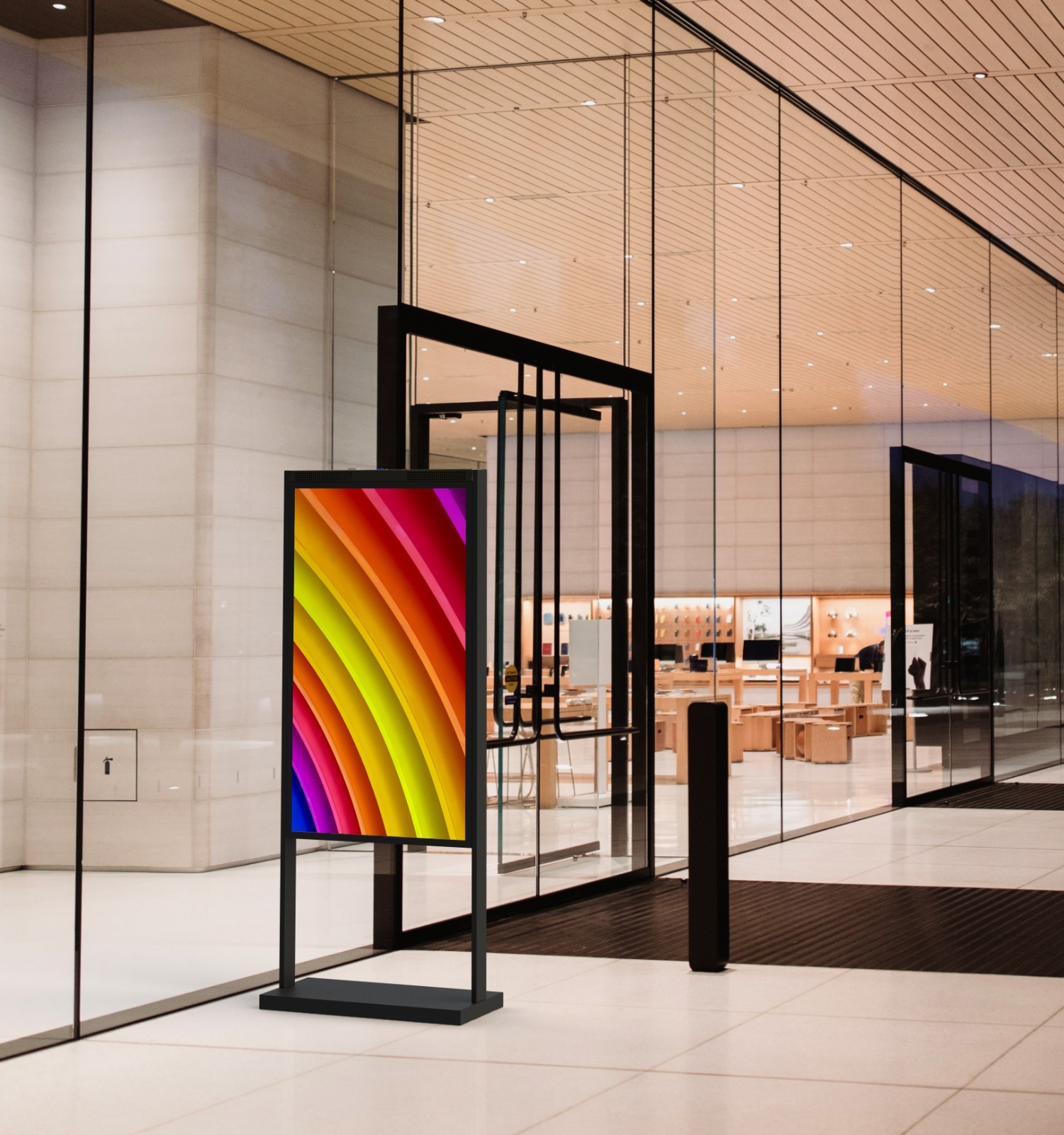 Shop Window Digital Advertising Screens Window Displays For Retail